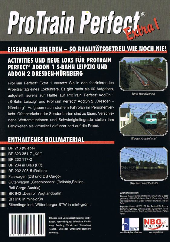 ProTrain Perfect Extra 1 cover or packaging material - MobyGames
