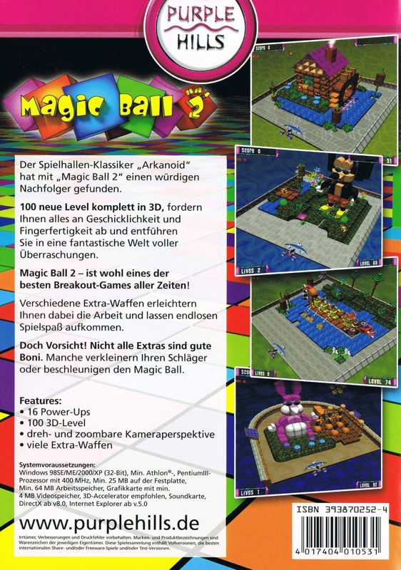 Magic Ball 2: New Worlds cover or packaging material - MobyGames