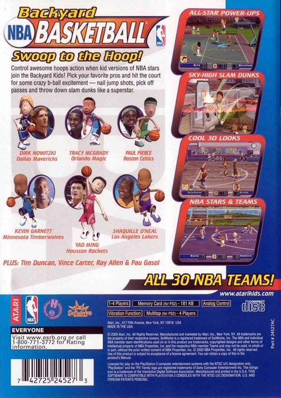 Backyard Basketball cover or packaging material - MobyGames