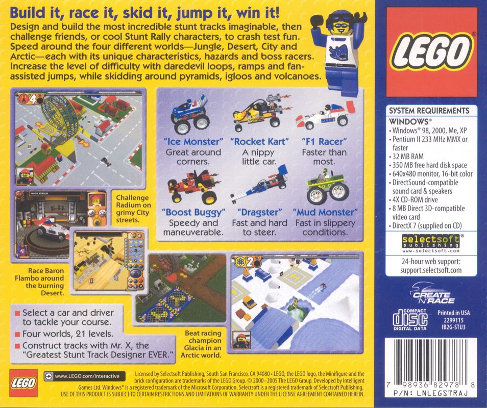 LEGO Stunt Rally cover or packaging material - MobyGames