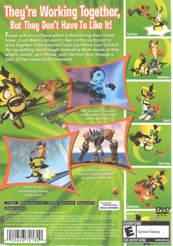 Crash Twinsanity cover or packaging material - MobyGames