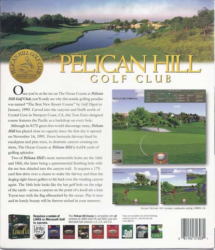 Links LS: Championship Course - Pelican Hill Golf Club cover or ...