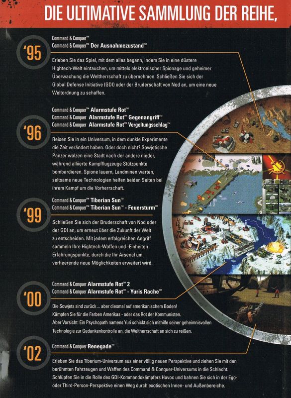Command & Conquer: The Ultimate Collection cover or packaging material - MobyGames
