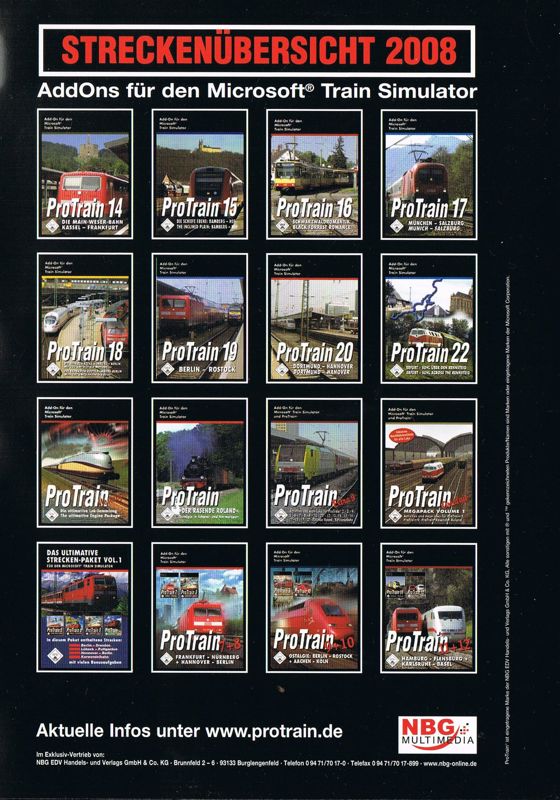 ProTrain 23: Hamburg - Puttgarden cover or packaging material - MobyGames