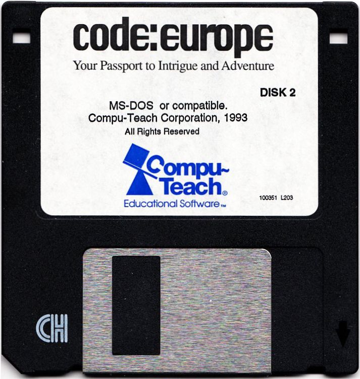 Code: Europe cover or packaging material - MobyGames