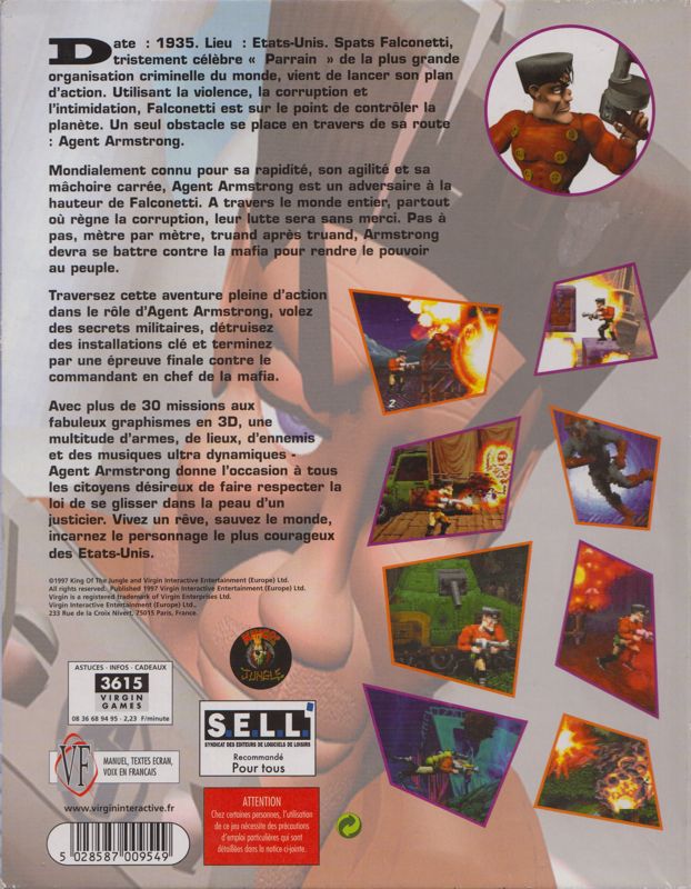 Agent Armstrong cover or packaging material - MobyGames