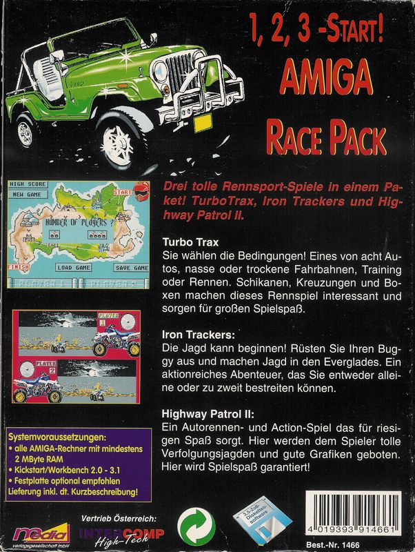 Amiga Race Pack cover or packaging material - MobyGames
