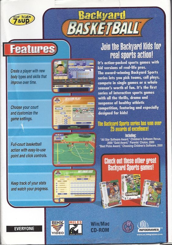 Backyard Basketball cover or packaging material - MobyGames