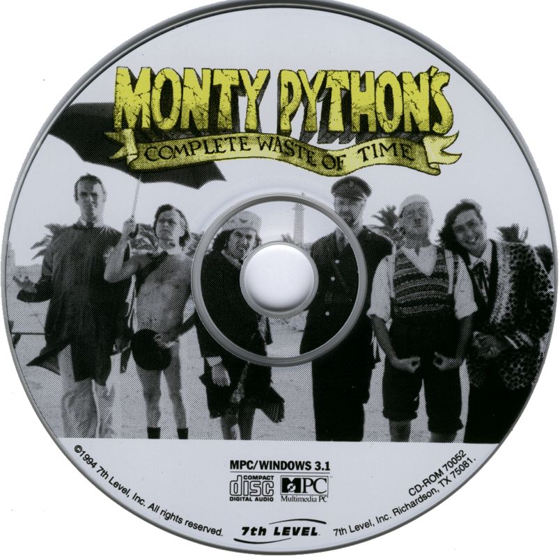 Monty Python's Complete Waste of Time cover or packaging material - MobyGames