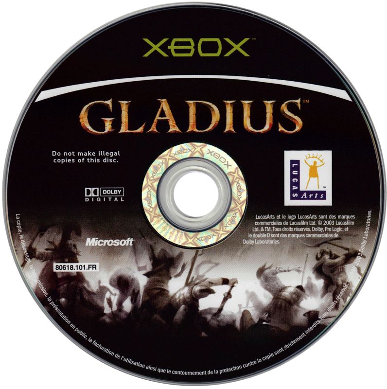 Gladius cover or packaging material - MobyGames