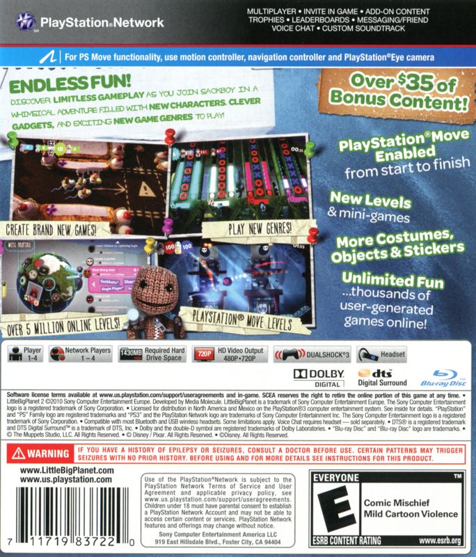 LittleBigPlanet 2: Special Edition cover or packaging material - MobyGames