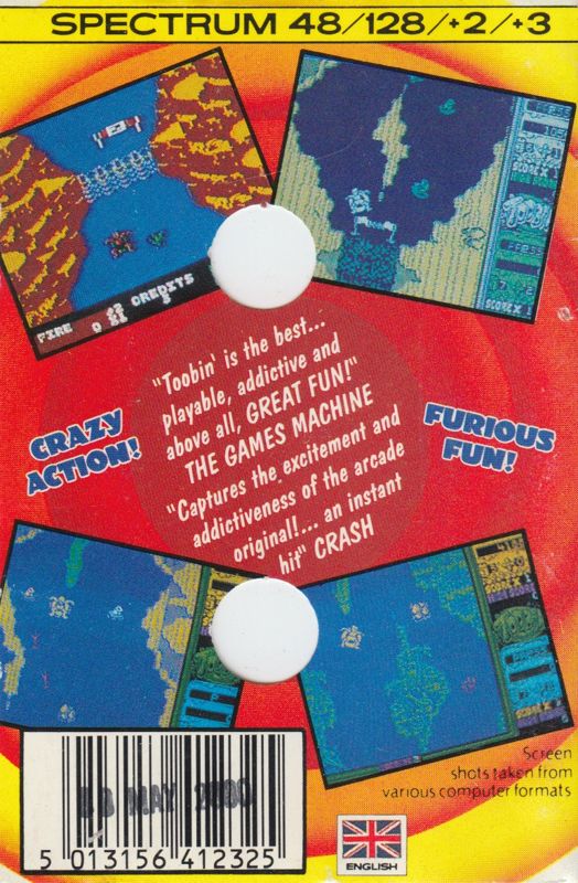 Toobin' cover or packaging material - MobyGames