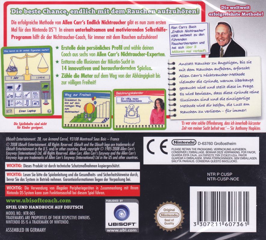 My Stop Smoking Coach: Allen Carr's EasyWay cover or packaging material ...