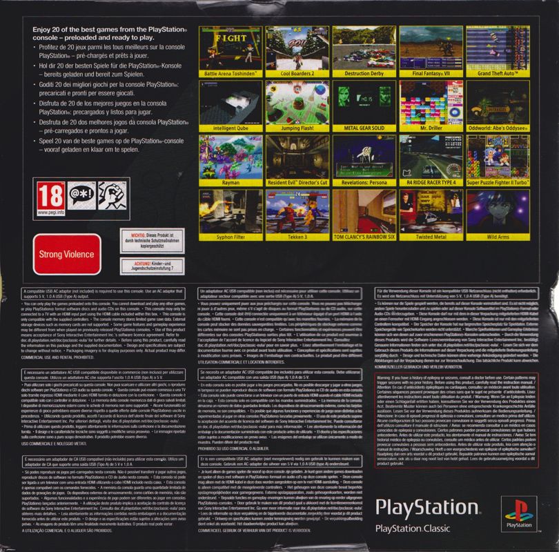 Sony PlayStation Classic cover or packaging material - MobyGames