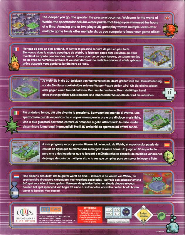 Wetrix cover or packaging material - MobyGames