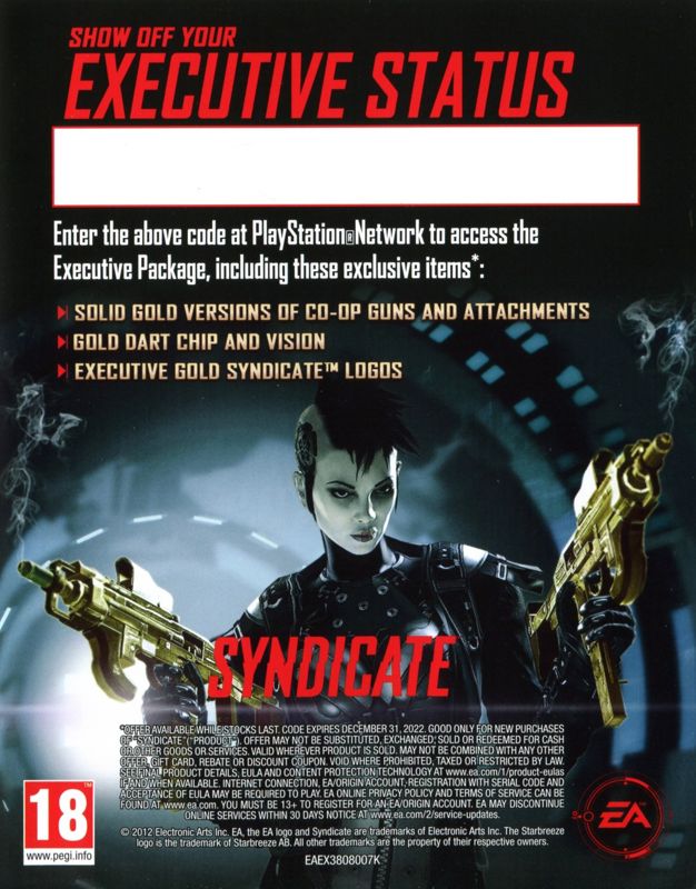 Syndicate cover or packaging material - MobyGames