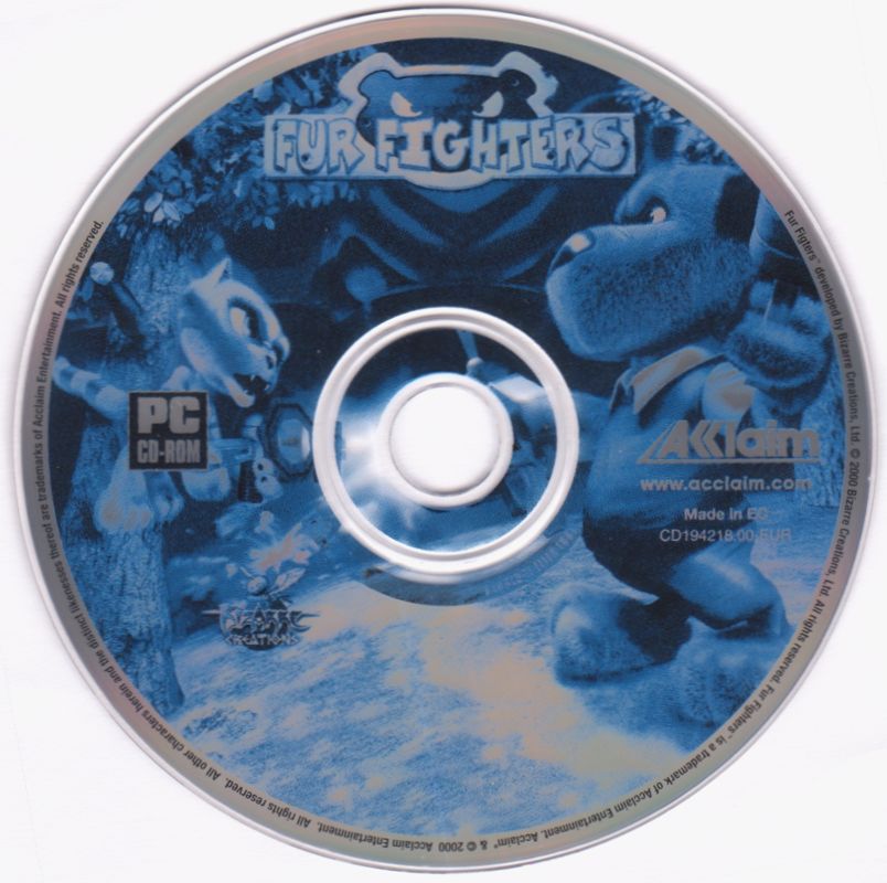 Fur Fighters cover or packaging material - MobyGames