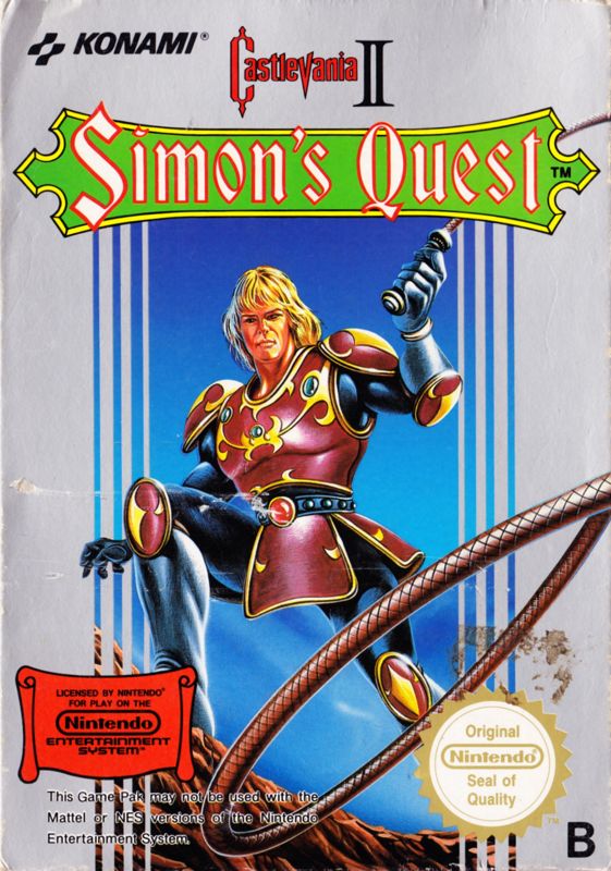 Castlevania II: Simon's Quest cover or packaging material - MobyGames
