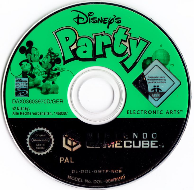 Disney's Party cover or packaging material - MobyGames