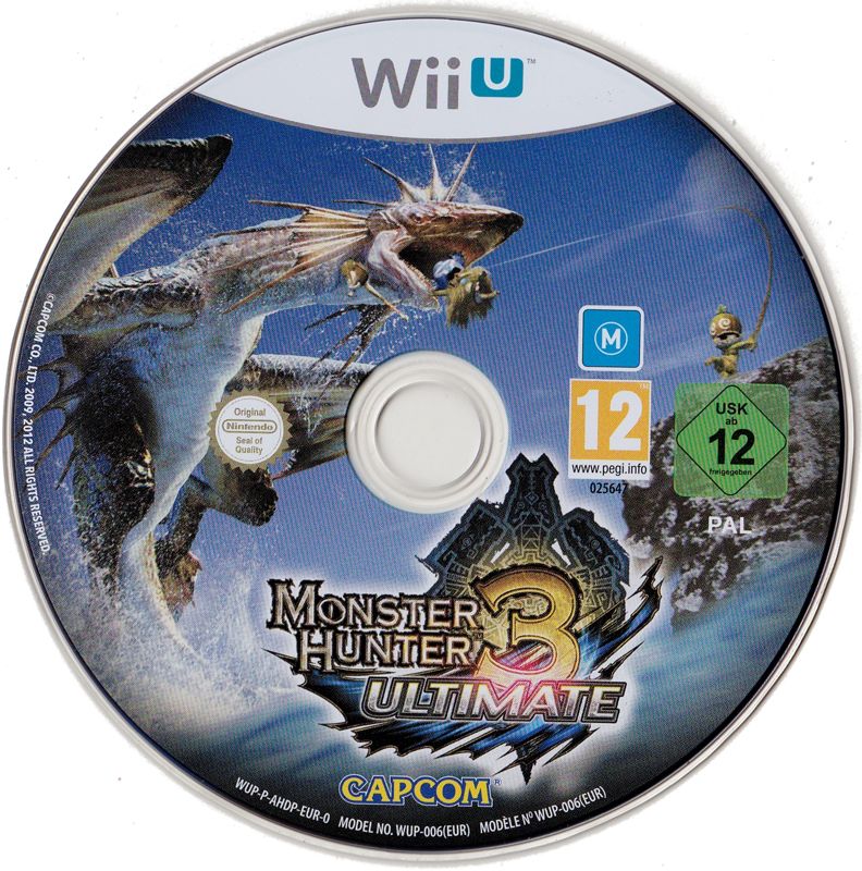 Monster Hunter 3: Ultimate cover or packaging material - MobyGames