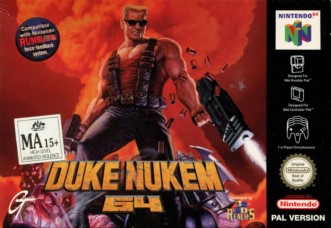 Duke Nukem 64 cover or packaging material - MobyGames