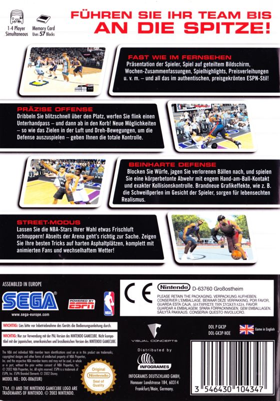 NBA 2K3 cover or packaging material - MobyGames