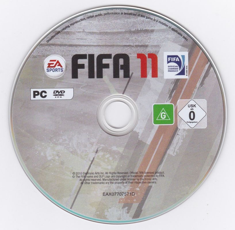 FIFA Soccer 11 cover or packaging material - MobyGames