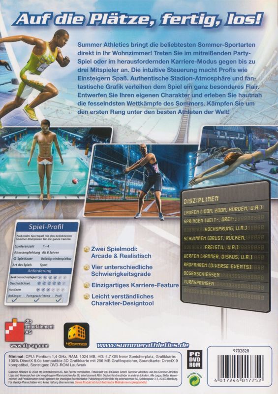 Summer Athletics: The Ultimate Challenge cover or packaging material - MobyGames