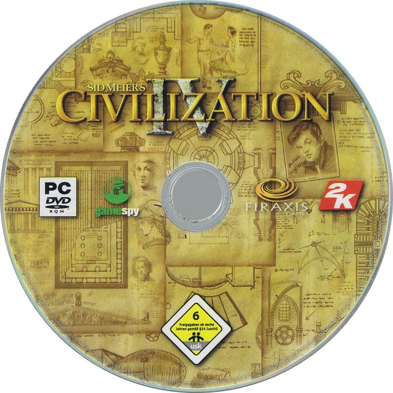 Sid Meier's Civilization IV cover or packaging material - MobyGames