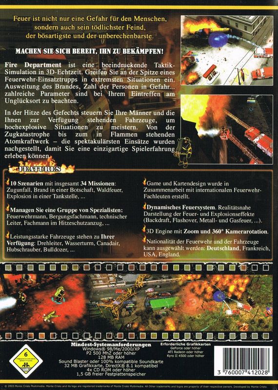 Emergency Fire Response cover or packaging material - MobyGames