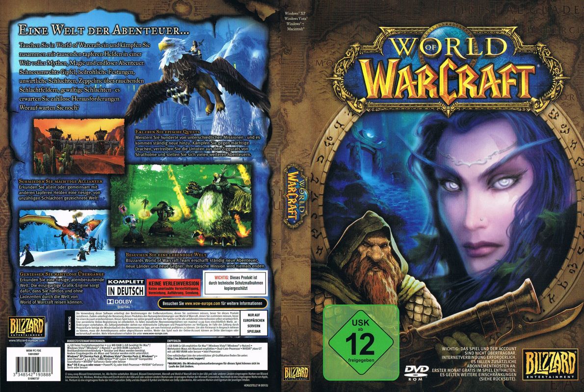 World of WarCraft cover or packaging material - MobyGames World of WarCraft cover or packaging material - MobyGames