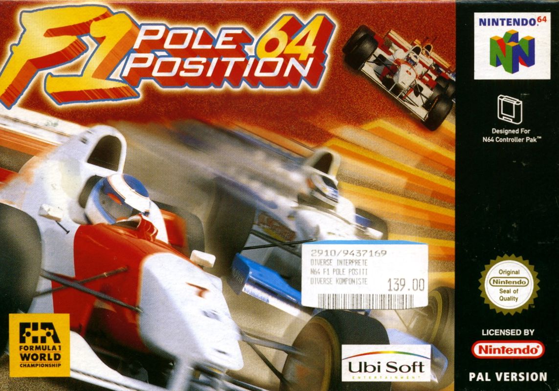 F1 Pole Position 64 cover or packaging material - MobyGames