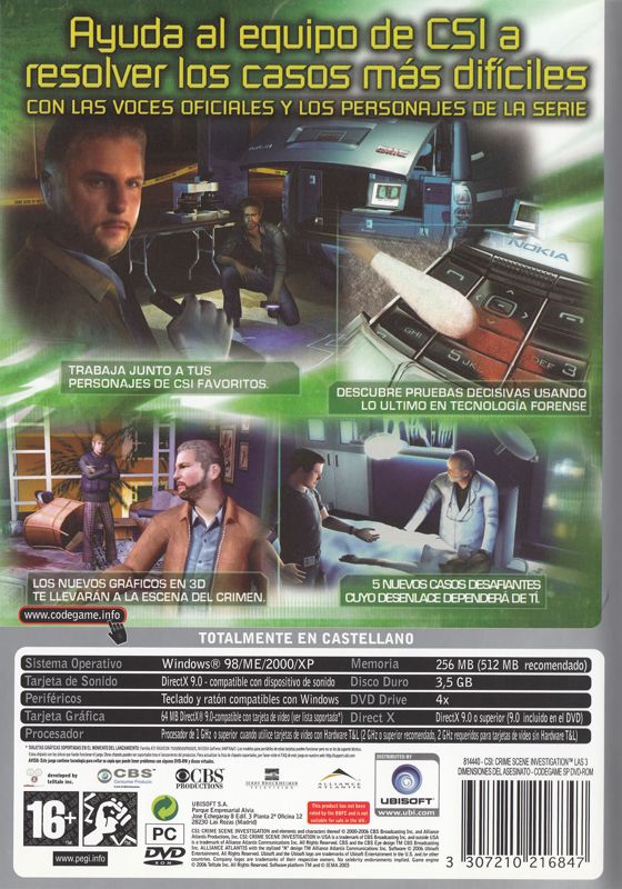 CSI: Crime Scene Investigation - 3 Dimensions of Murder cover or ...