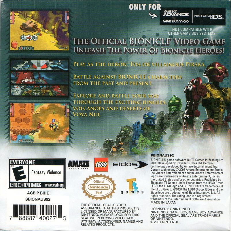 Bionicle Heroes cover or packaging material - MobyGames