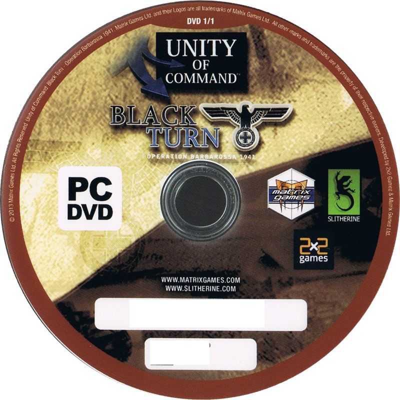 Unity of Command: Black Turn - Operation Barbarossa 1941 cover or packaging material - MobyGames