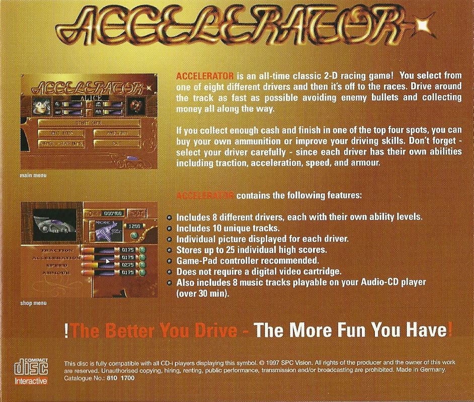 Accelerator cover or packaging material - MobyGames