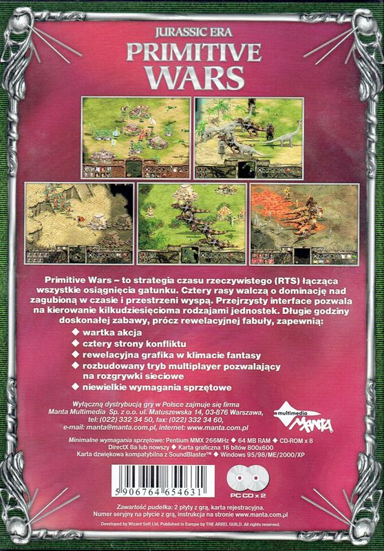 Primitive Wars cover or packaging material - MobyGames