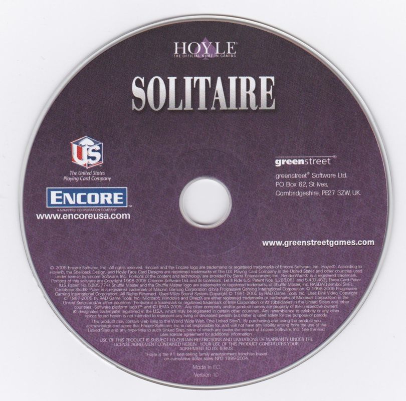 Hoyle Solitaire cover or packaging material - MobyGames