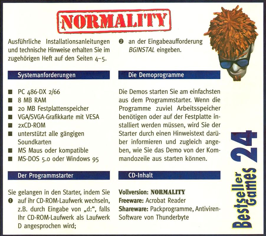 Normality cover or packaging material - MobyGames