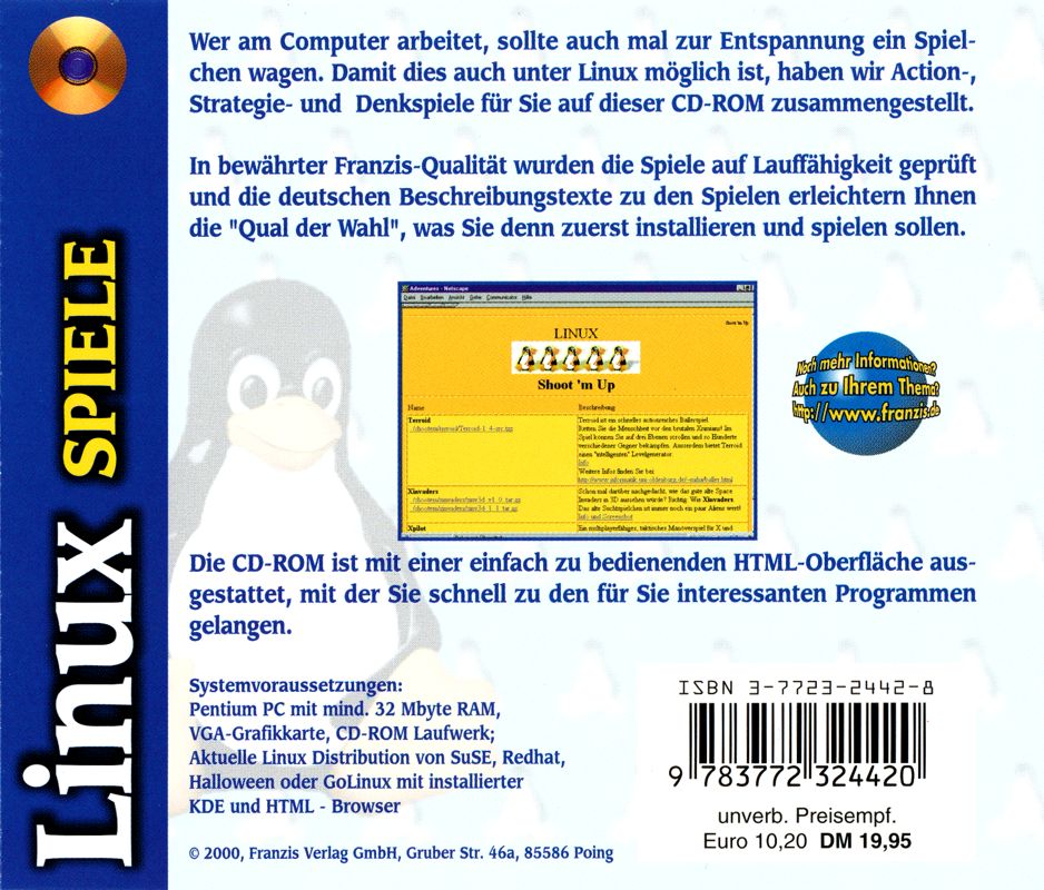 Linux Spiele cover or packaging material - MobyGames