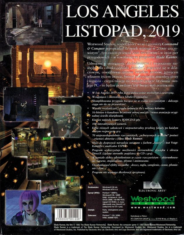 Blade Runner cover or packaging material - MobyGames