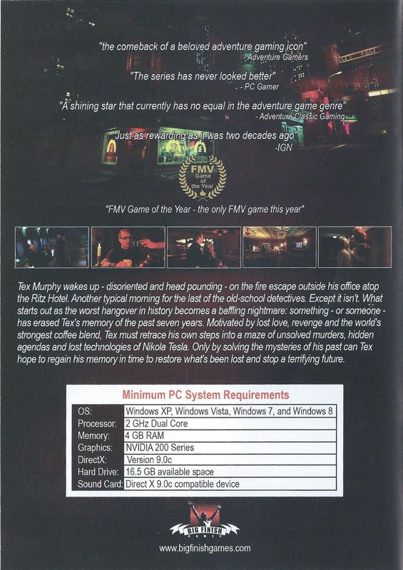 Tesla Effect: A Tex Murphy Adventure cover or packaging material ...