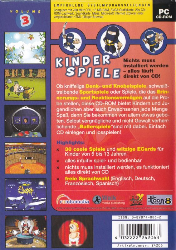 Fox Kids Kinder Spiele: Volume 3 cover or packaging material - MobyGames