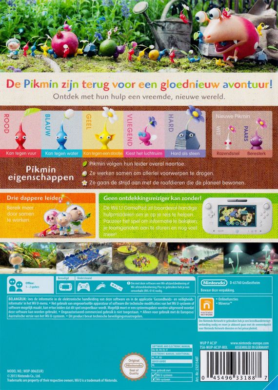 Pikmin 3 cover or packaging material - MobyGames