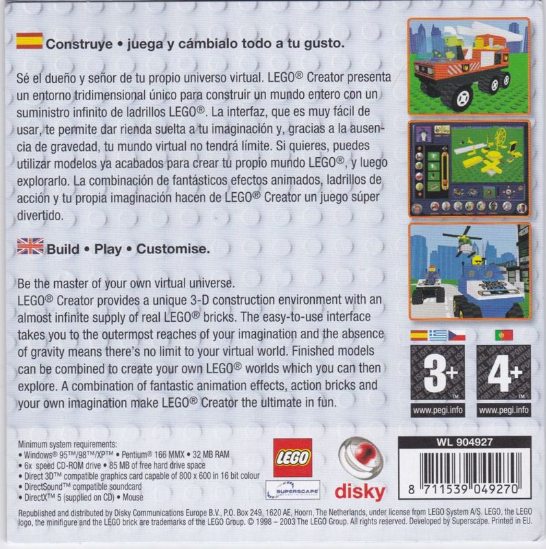 10 Lego PC Games: Collectors Box cover or packaging material - MobyGames