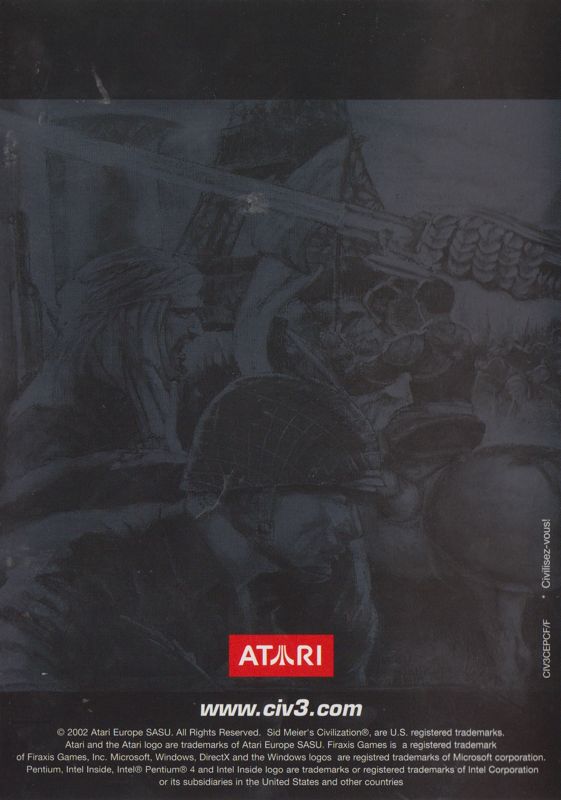 Sid Meier's Civilization III: Complete cover or packaging material ...