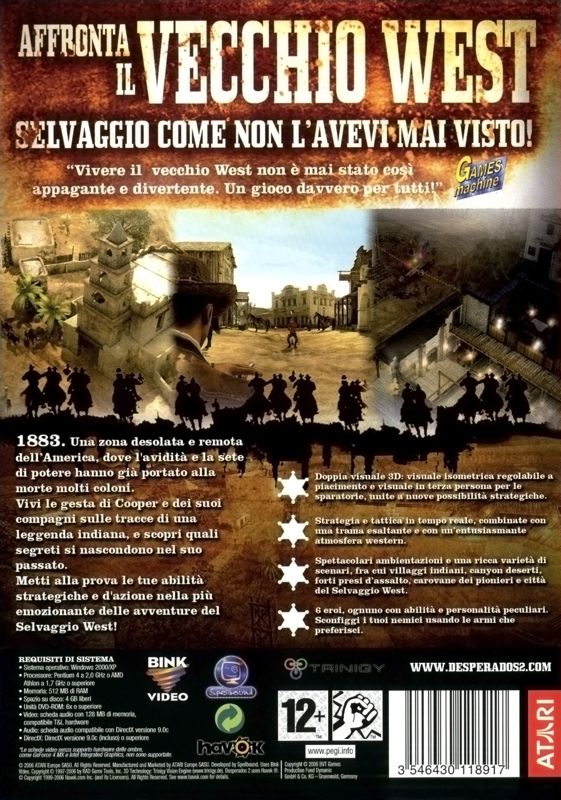 Desperados 2: Cooper's Revenge cover or packaging material - MobyGames