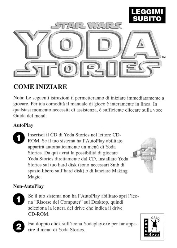 Star Wars: Yoda Stories cover or packaging material - MobyGames