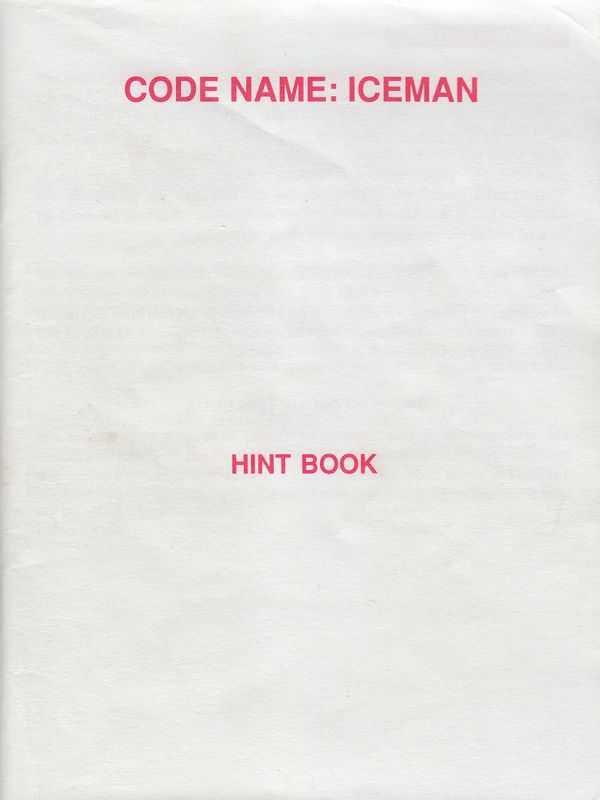 Code-Name: Iceman cover or packaging material - MobyGames