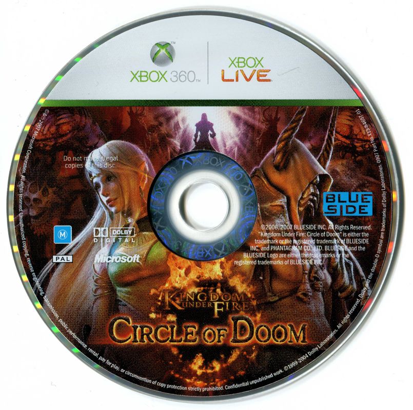 Kingdom Under Fire: Circle of Doom cover or packaging material - MobyGames